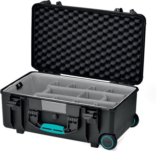 HPRC 2550W Koffer Met Wielen - Zwart/Blauw - Inclusief Interieurtas ...