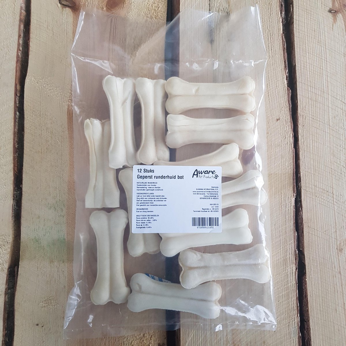 Aware Pet Products - Geperst hondenbot 12st. 11,5cm - Kauwbotten hond ...