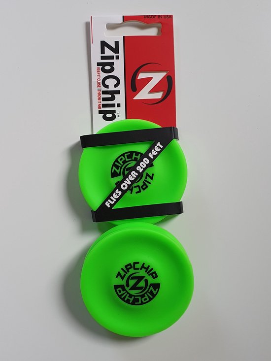 ZipChip | Mini Frisbee 6,8 cm | Fun Pocket disc | Groen | bol