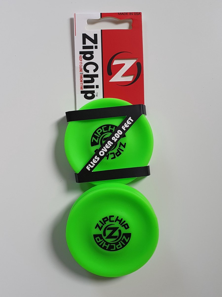 ZipChip | Mini Frisbee 6,8 cm | Fun Pocket disc | Groen | bol