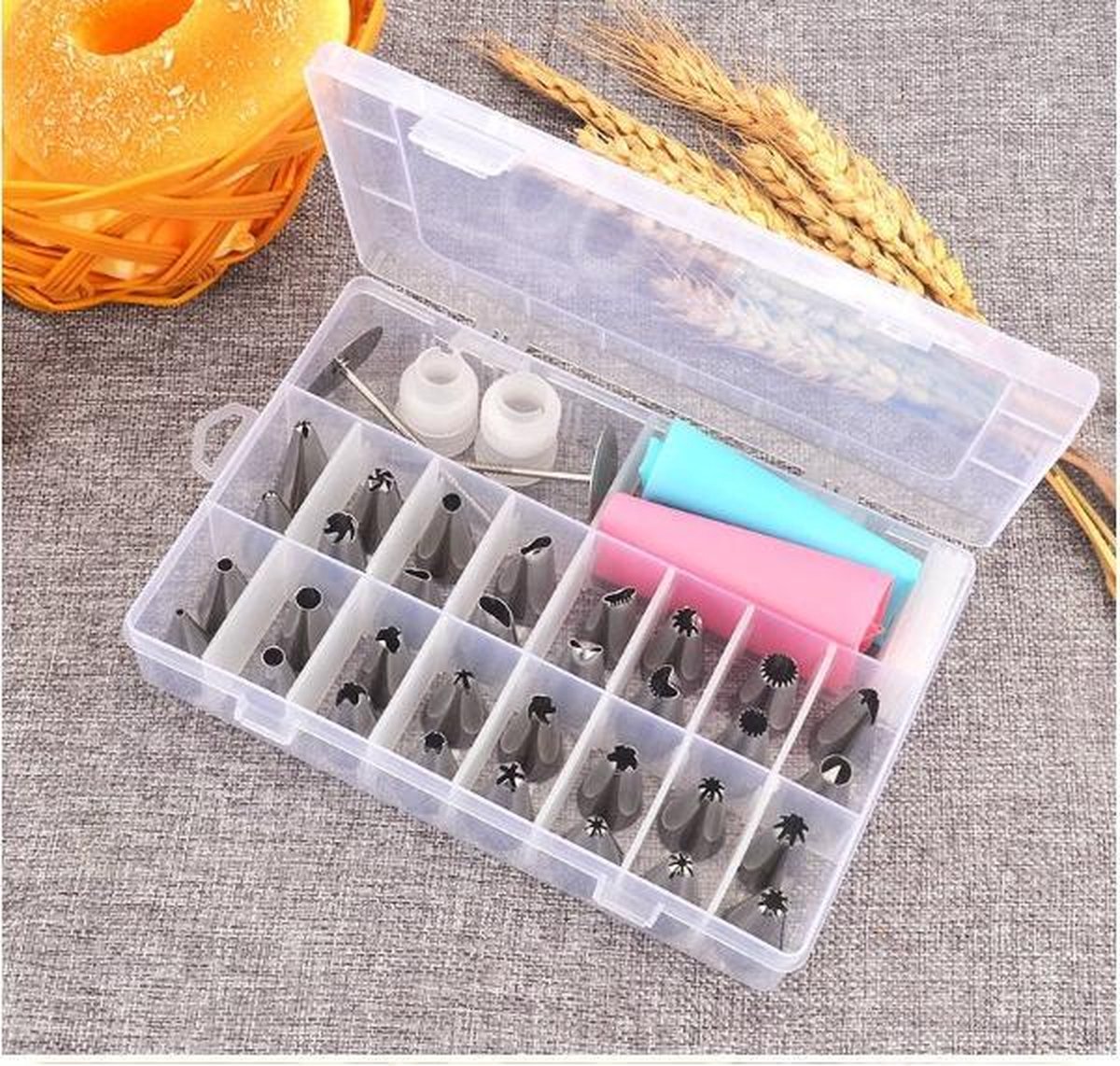 38 delig - Luxe Cake en Taart Decoratie Set - Bakset – Bakspullen ...