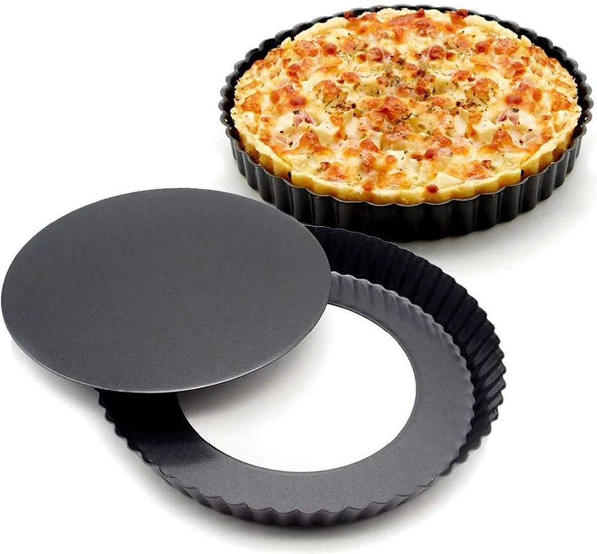 Taartvorm - Bakvorm - Springvorm - Uitneembare Bodem - 22,5 cm - RVS ...