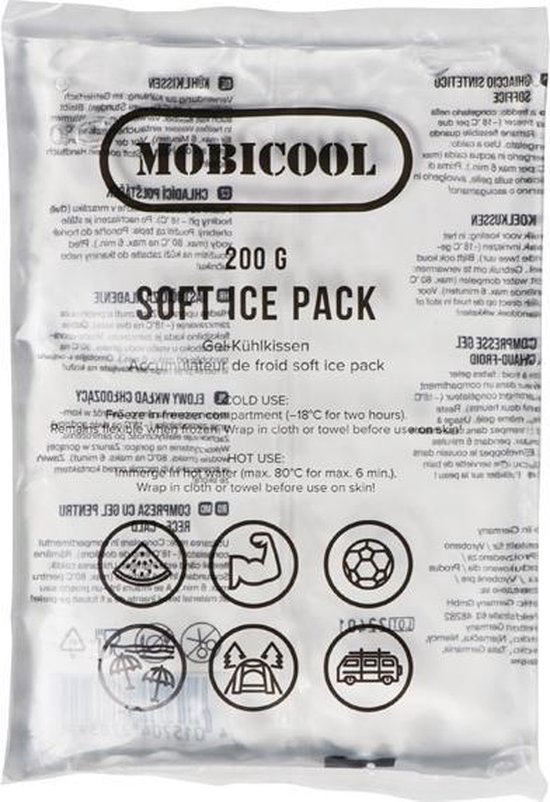 Koelzak Soft Icepack MobiCool Soft Ice Pack 200 9600024996 1 Stuk s koelzak-soft-icepack-mobicool-soft-ice-pack-200-9600024996-1-stuk-s