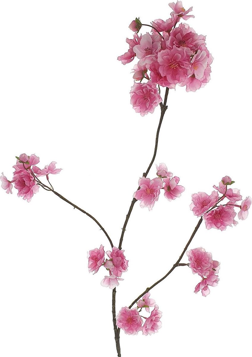 Viv! Home Luxuries Kersenbloesem - zijden bloem - 84cm - donker roze ...