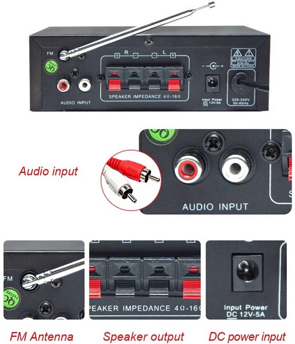 Kinter® - Versterker - Hifi - Bluetooth - Versterker - Versterker 5.1 ...