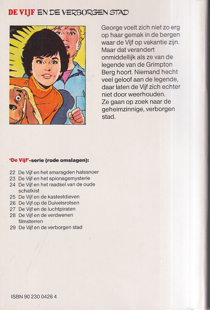 De Vijf en de verborgen stad : een nieuw avontuur van het vijftal van ...