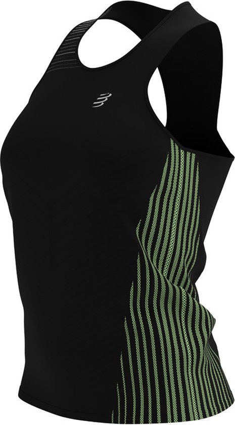 Performance Singlet W - Dames - Black/Paradise Green | bol