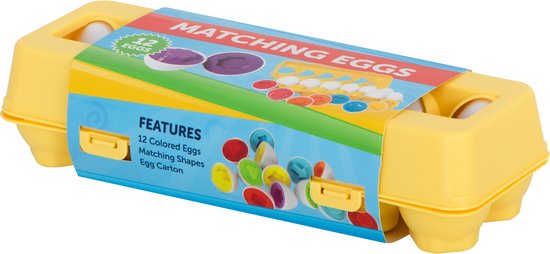 Educatieve legpuzzel sorteerder wedstrijd ei vormen 12 stuks | bol.com