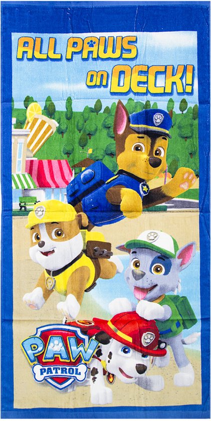PAW Patrol All Paws on Deck - Strandlaken - 70 x 140 cm -Multi | bol.com