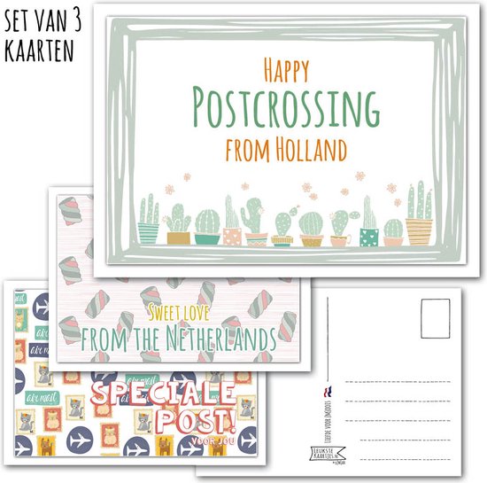 KaartenSet Happy Postcrossing -> Nr 3... | bol.com