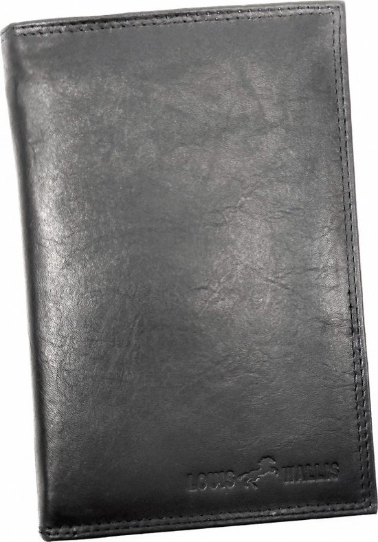 Louis Wallis - Reisportemonnee Dames - Heren - Zwarte Lederen - Travel ...
