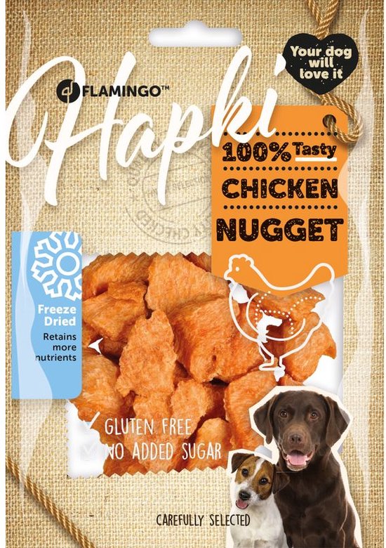 Flamingo - Hondensnack Nugget Kip - 70 gr | bol