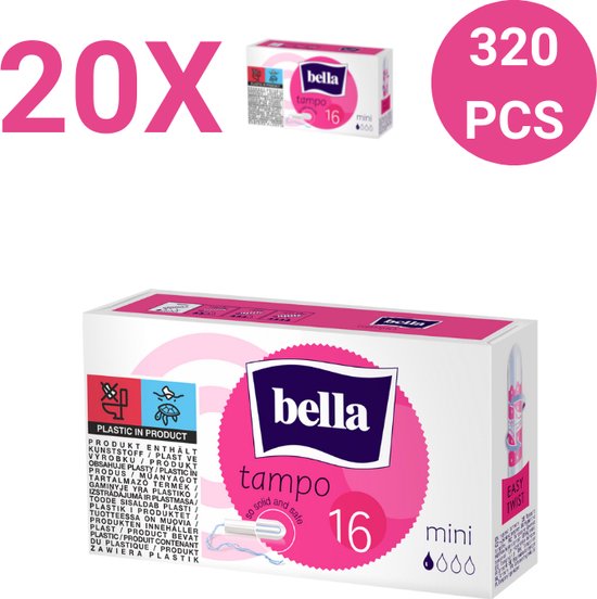 Bella Tampo Mini (16 stuks per pak), pak van 20, zonder applicator ...