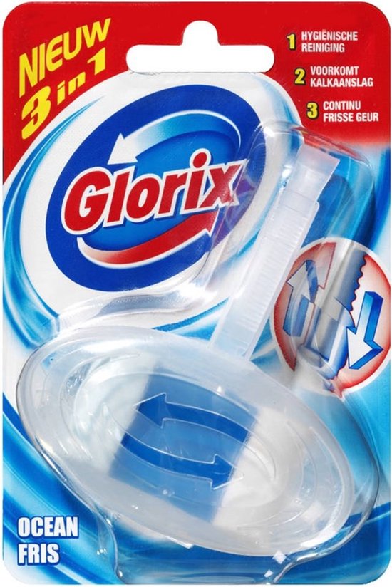 Glorix toiletblok Ocean Fresh blokje van 40 gram | bol.com