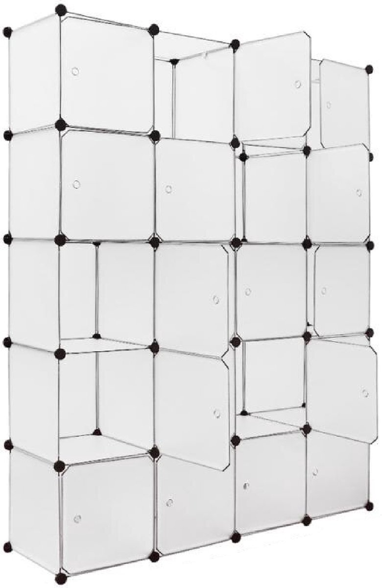 Luxiqo® Opvouwbare Kast - Opbergkast - Kunststof Kast - Modulaire Kast ...