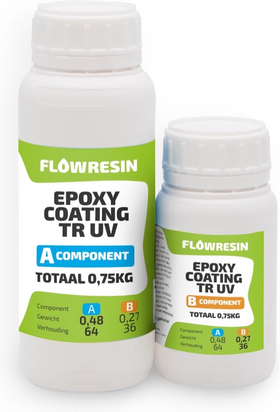 FLOW RESIN Epoxy Coating Transparant UV-7.50 kg | bol