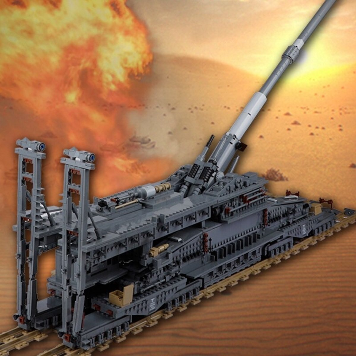 REPEAK Modelbouw WO2 Gustav Tank - Speelgoed - WO 2 - STEM - Puzzelen ...