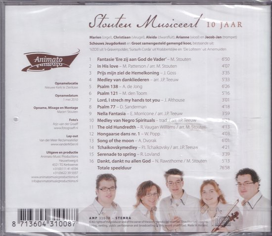 Stouten musiceert 10 jaar - Marien, Christiaan, Aleida, Arianne en ...