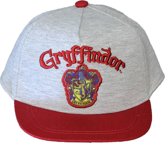 Harry Potter Gryffindor Embleem Snapback Cap Volwassenen Grijs / Rood | bol