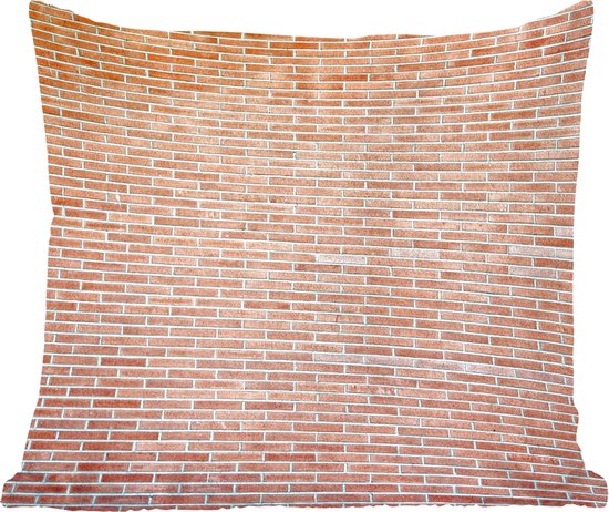 Sierkussens - Kussentjes Woonkamer - 50x50 cm - Baksteen - Bruin - Muur ...