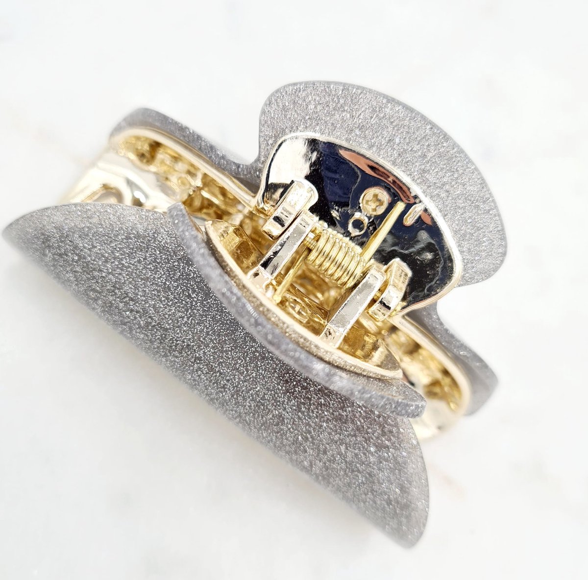 Dames haarklep groot-Zilver, glitteren- Youhomy ACCESSOIRES haarklemmen ...