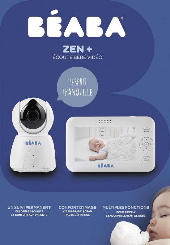 BEABA ZEN+ Babyfoon - Camera - App 250 m Bereik - Display | bol.com