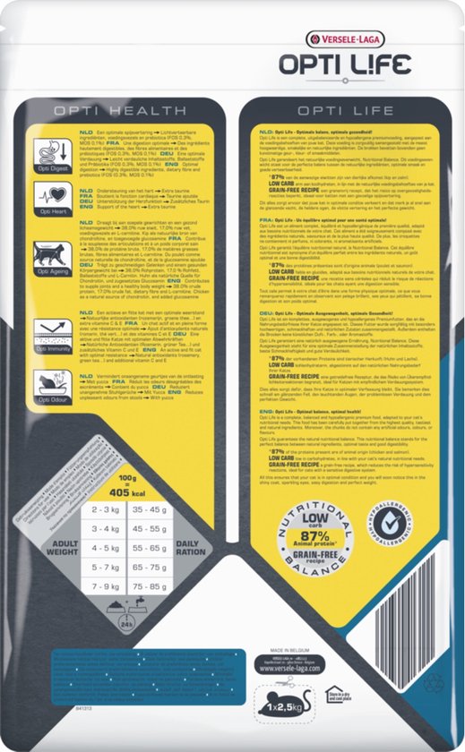 Opti Life Cat Senior Kip - Kattenvoer - 1 kg | bol