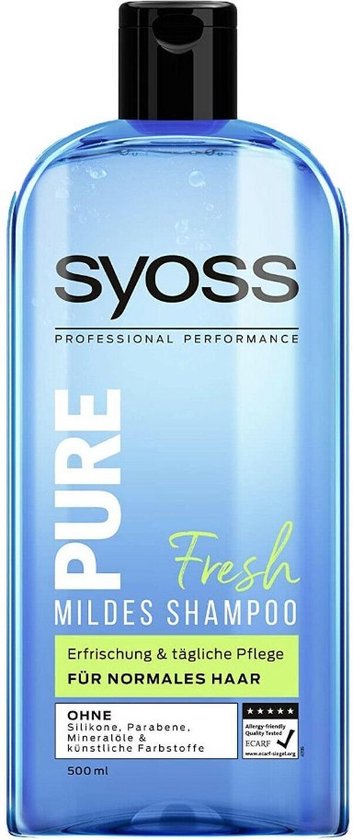 Syoss Shampoo - Pure Fresh - 500ml | bol