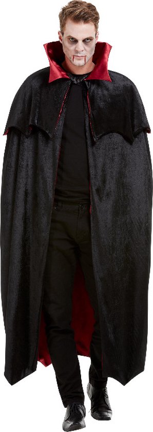 SMIFFY'S - Luxe fluweelachtige vampier cape voor volwassenen | bol.com