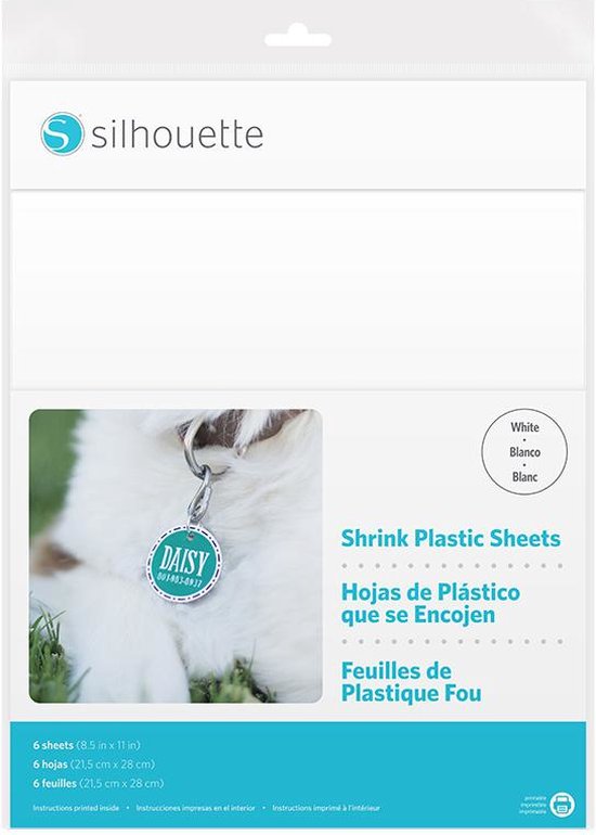 Silhouette | Shrink Plastic Vellen (Krimpfolie) | Wit | 6 vellen ...
