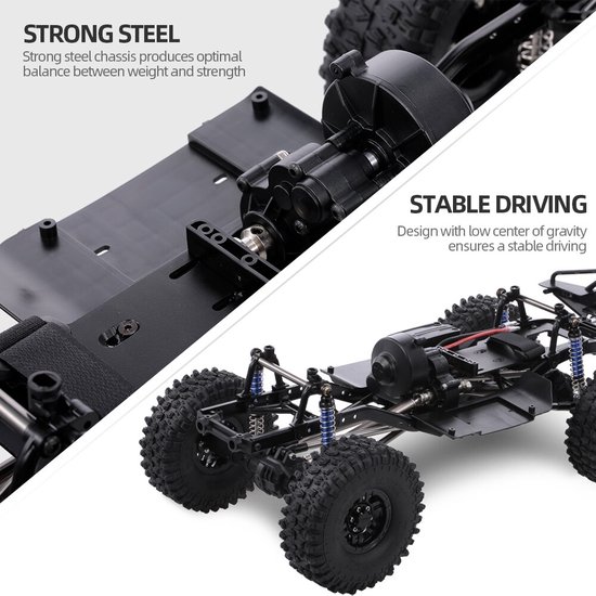 RC Auto Frame-Crawler Klimmen Auto DIY-Met Banden-313mm Wielbasis ...