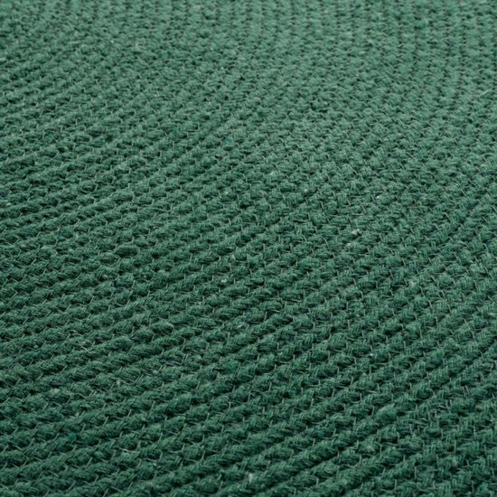 Orange85 Decoratief Rond Kleed - Laagpolig - Carpet - 90x90cm - Groen ...