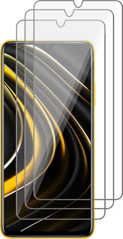 Screenprotector geschikt voor Xiaomi Poco M3 - Screen Protector Glas ...