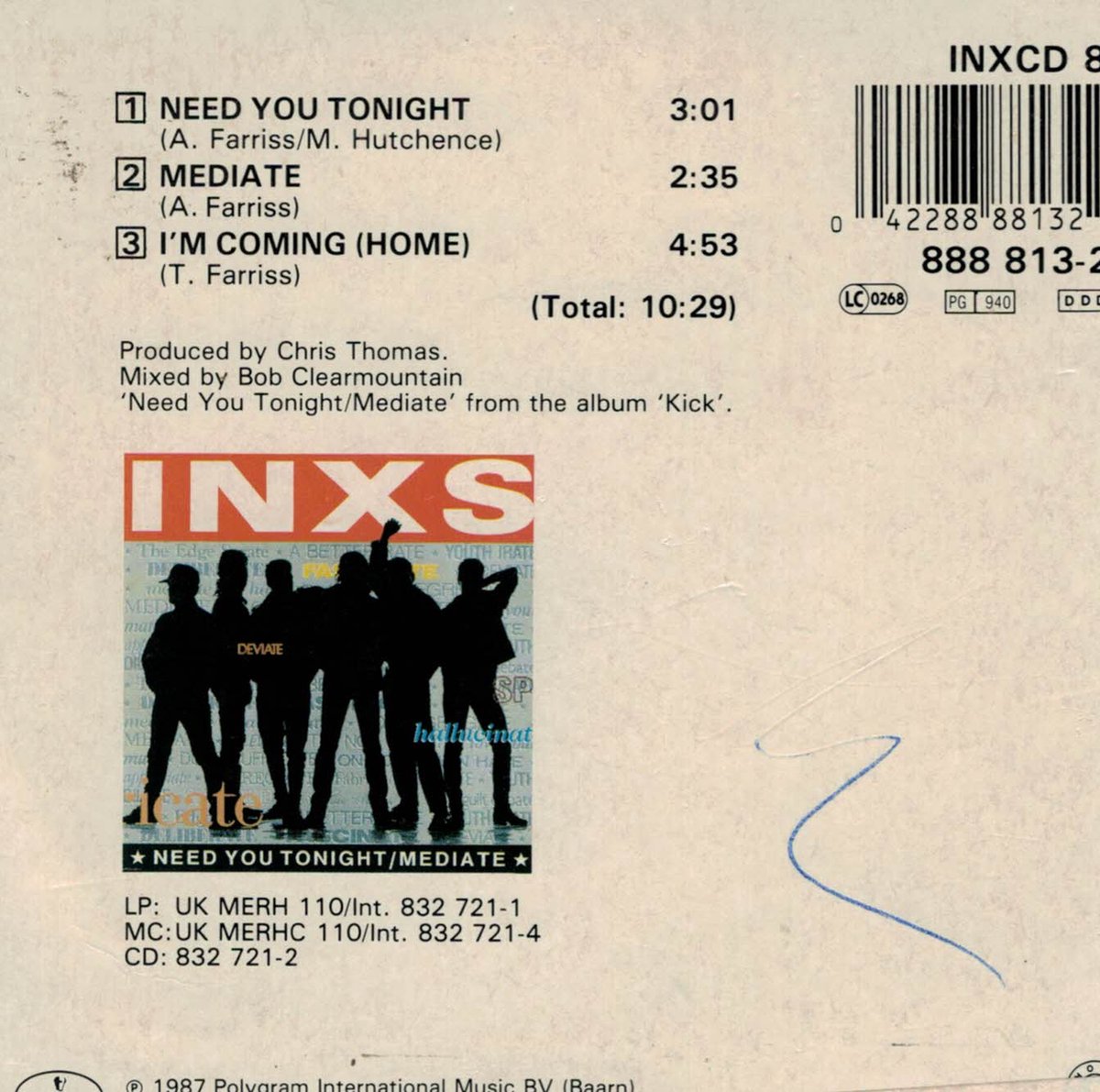 Need You Tonight - CD (Maxi) Single INXS, Inxs | Muziek | bol.com
