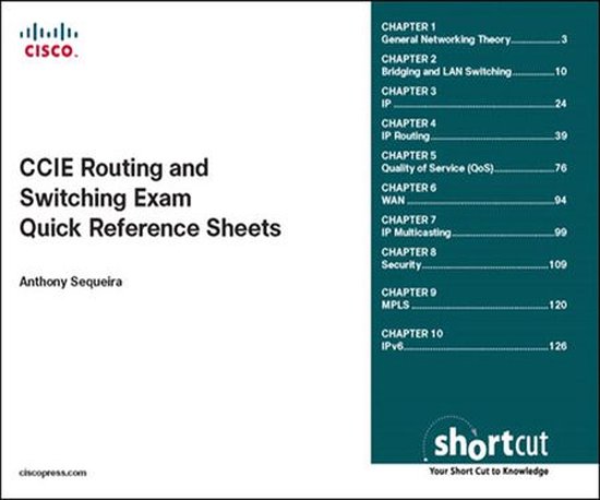 Ccie Routing and Switching Exam Quick Reference (ebook), Anthony Sequeira |... | bol.com