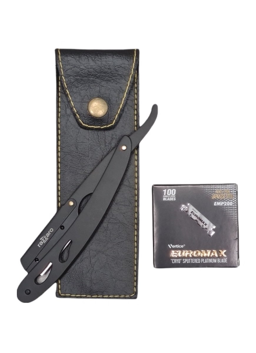 Razzaro Razor + 100 Euromax Scheermesjes | Klassiek Scheermes | Nat ...