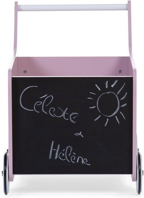 Childhome Loopwagen - Hout - Roze | bol