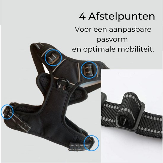 ACE Pets Easy Walk Hondentuig - Reflecterend Hondenharnas - Anti Trek Y Tuig Hond -... | bol