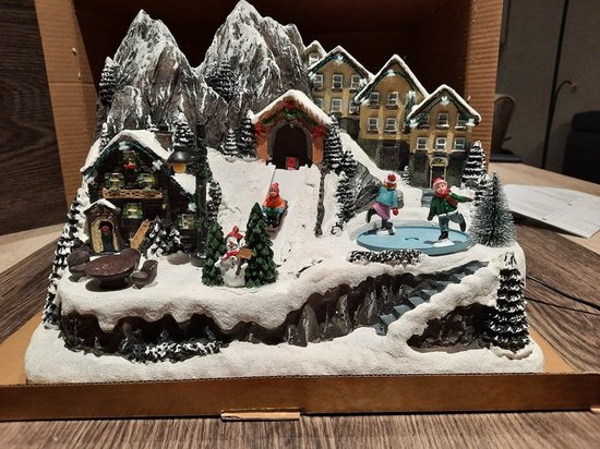 LED scenery l22b33h24cm-19l w.wit | bol