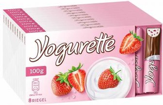Ferrero Yogurette chocolate - aardbei yoghurtroom - 10 x 8 repen | bol