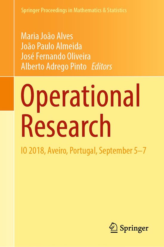 Springer Proceedings In Mathematics And Statistics 278 Operational Research Ebook Bol