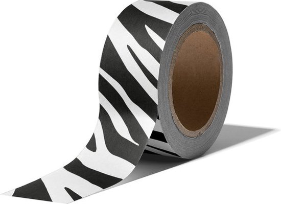 masking tape Zebra zebraprint decoratie washi papier tape 15 mm x 10 m ...