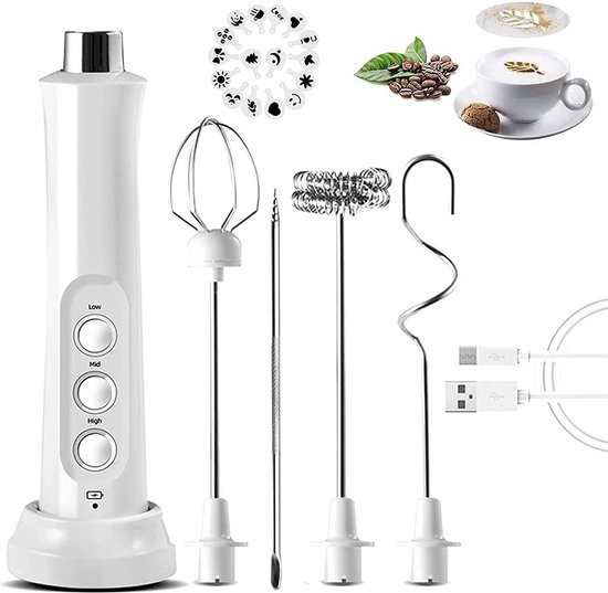 Melkopschuimer - Milk Frother - Melkopschuimer electrisch - Melkschuimer -... | bol