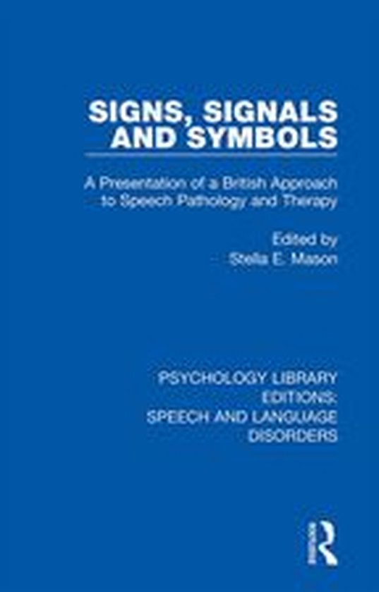 Psychology Library Editions: Speech and Language Disorders - Signs ...