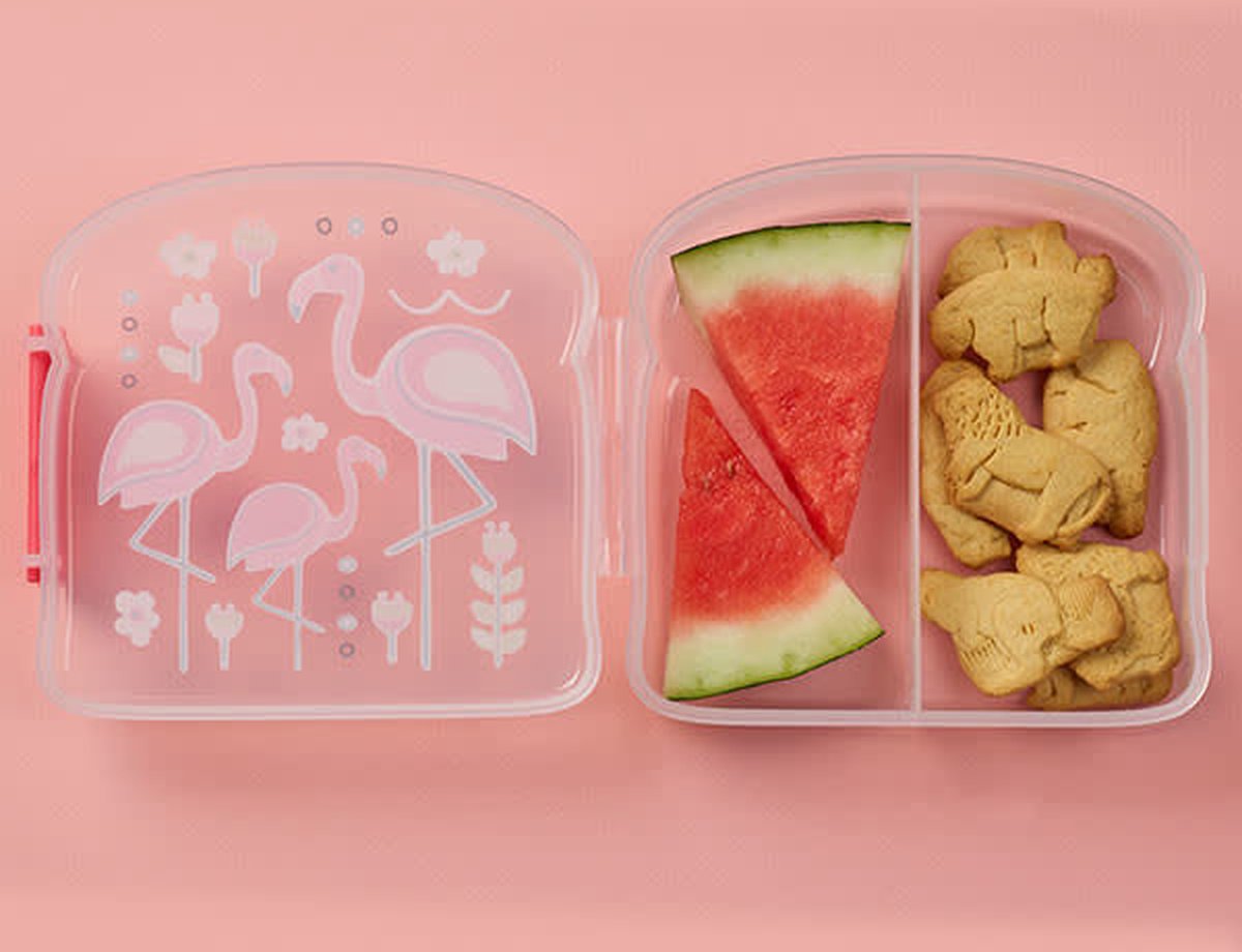 Sugar Booger sandwich box brooddoos Flamingo | bol.com
