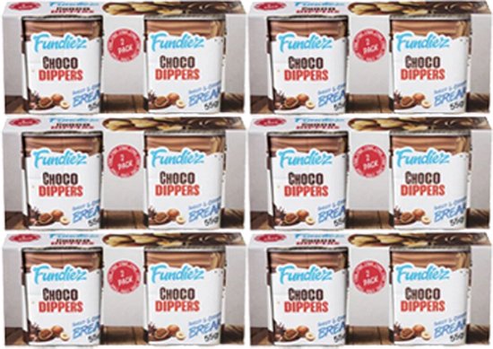 Fundiez Choco Dippers 6 x 2 x 55g - Family Pack | bol
