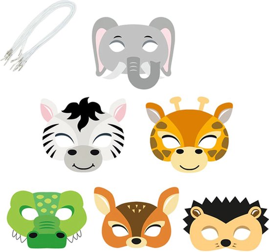Dieren Maskers - Verkleedmaskers - Feestje - Verjaardag - Zebra ...