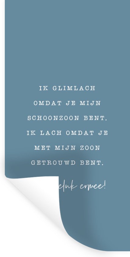Muurstickers - Sticker Folie - Geluk - Quote - Zoon - Relatie - 60x120 ...