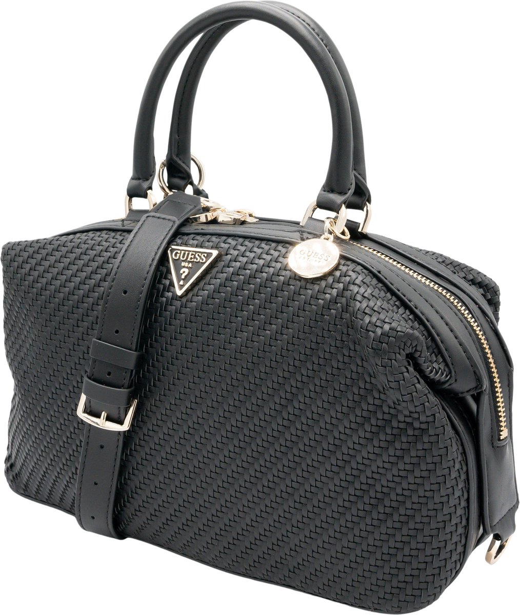 Guess Hassie Soho Satchel Dames Handtas - Black | bol.com