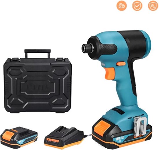 Boormachine Set - Met Gereedschapskoffer - Accessoires - Accu ...